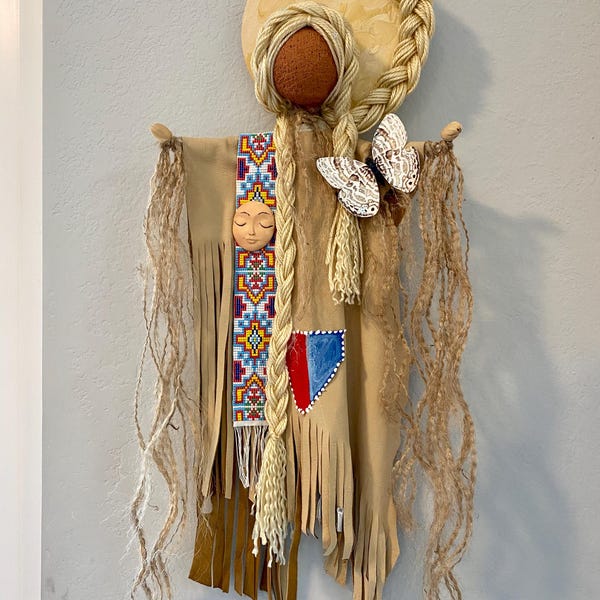 SADDLE Buckskin Leather Hide for Native American Crafts Pipe Bag Flute ...