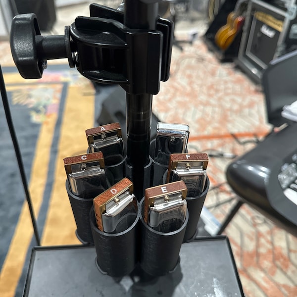 Harmonica Holder, Attaches to Microphone Stand - Etsy