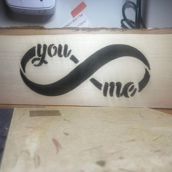 You and Me Infinity Symbol Stencil, Anniversary Stencil, Wedding ...