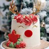 Modern Rudolf Antler Set Christmas Cake Topper - Antler, Eyes and Nose ...