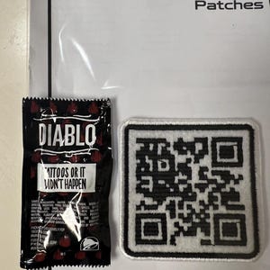 Rickroll QR Code Embroidered Patch, Rick Astley Iron on Patches, Meme ...