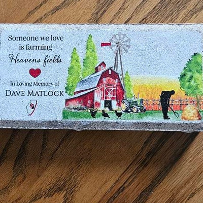 Personalized Cat Memorial Stone. 8x4 Stone Brick. Burial Marker. Indoor ...