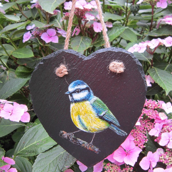 Handmade Natural Slate Hanging Chalkboard Blackboard Message Memo ...