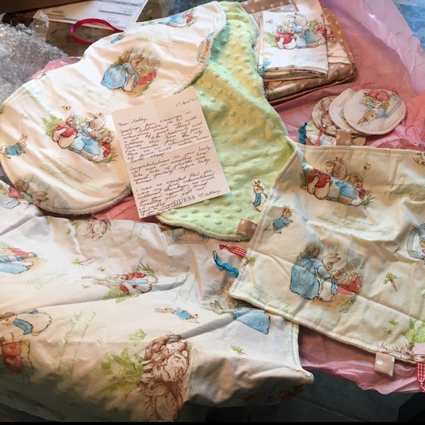 Peter Rabbit Baby Blanket Beatrix Potter Nursery Minky Baby Blanket ...