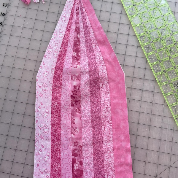 It's All PINK Jelly Roll 2.5 Inch Pre-cut 100% Cotton Fabric Quilting ...