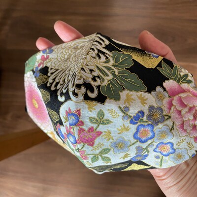Cotton Face Mask Japanese Crane Dark Grey Print Cotton Print Reusable 3 ...