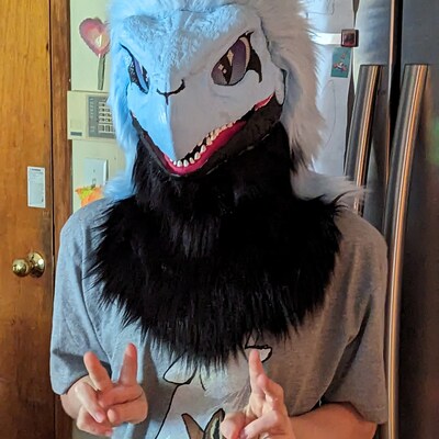 Raptor Mask Hood and Neck Pattern PDF DOWNLOAD - Etsy