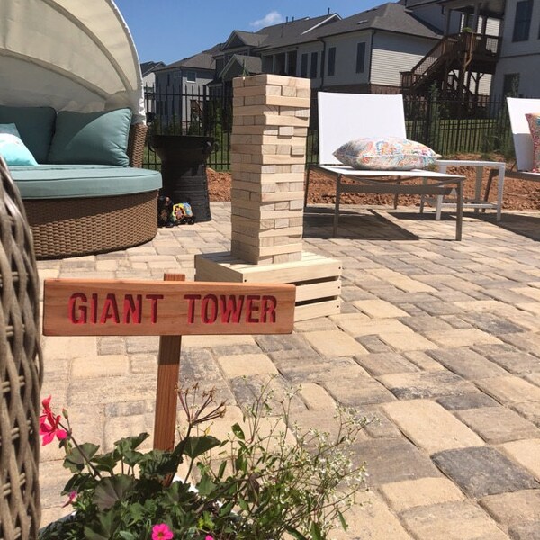 YARD GAME Signs, Party Signs, Wedding Game Signs, Family Reunion, BBQ ...