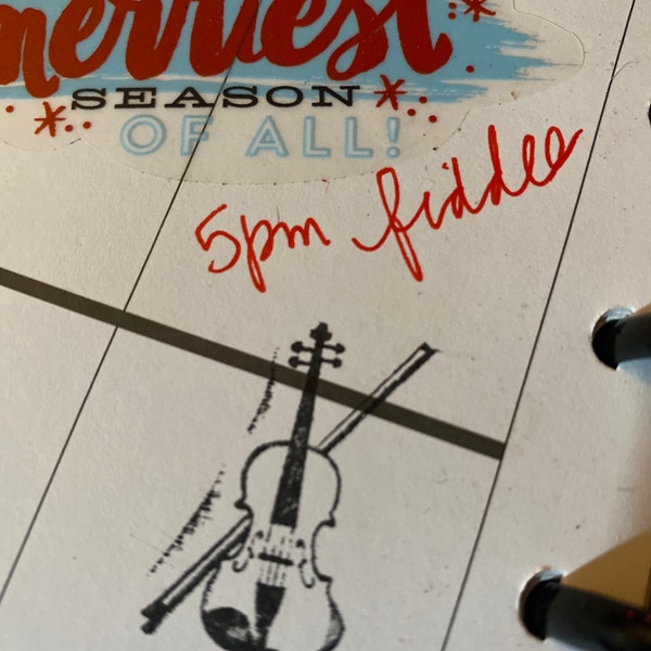 Violin Rubber Stamp - Etsy