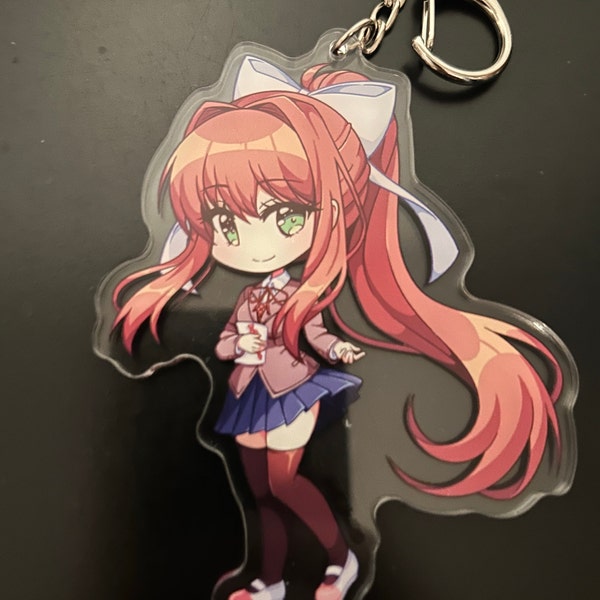 Doki Doki Literature Club+ - Monika Plus (double Sided) 3.5" Acrylic ...