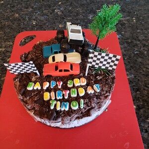 Monster Truck Cake Kit / Big Truck Crushing Cars Birthday / DIY Easy ...