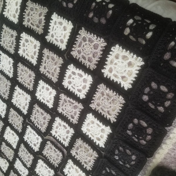 Cobweb Granny Square Magic Crochet Pattern - PDF Instructions - Etsy