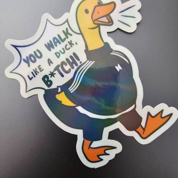 RM Rpwp Sticker, You Walk Like a Duck Btch, Groin Vinyl Stickers ...