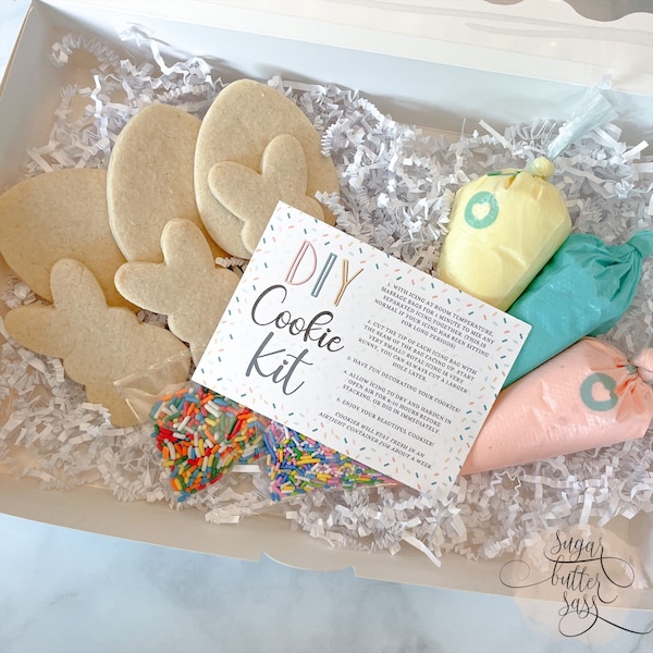 Printable DIY Cookie Kit Instruction Card - 3.5" X 5"- Printable Cookie ...