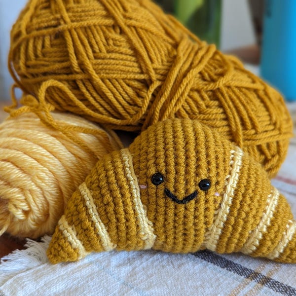 Croissant Crochet Pattern - Knit Your Own Delicious Treat! - Etsy