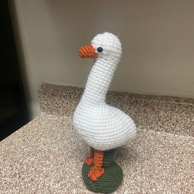 PATTERN ONLY Crochet Desk Goose PDF Pattern, Bonus: Rain Hat and Poncho ...