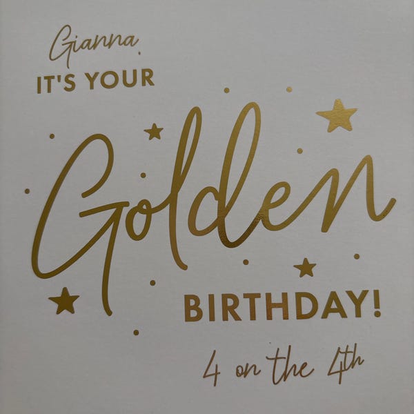 Happy Golden Birthday Card, It's Your Golden Birthday!, Special Friend ...