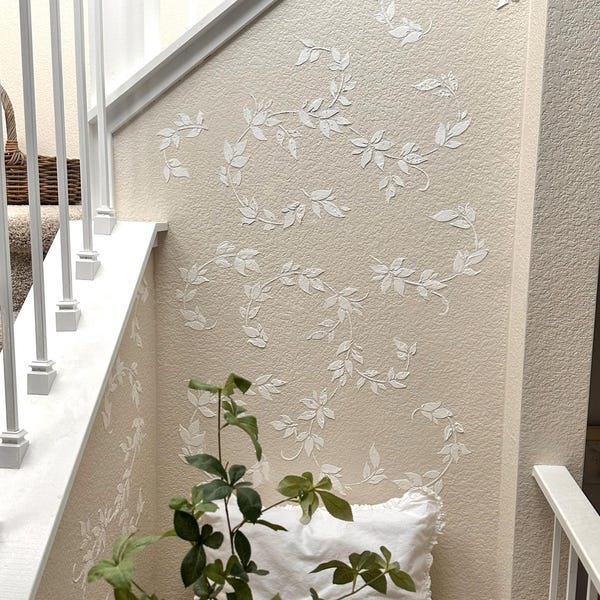 Wall Stencil Lilac Fleurs-m Stencils for Walls, Lilac Stencil, Plaster ...