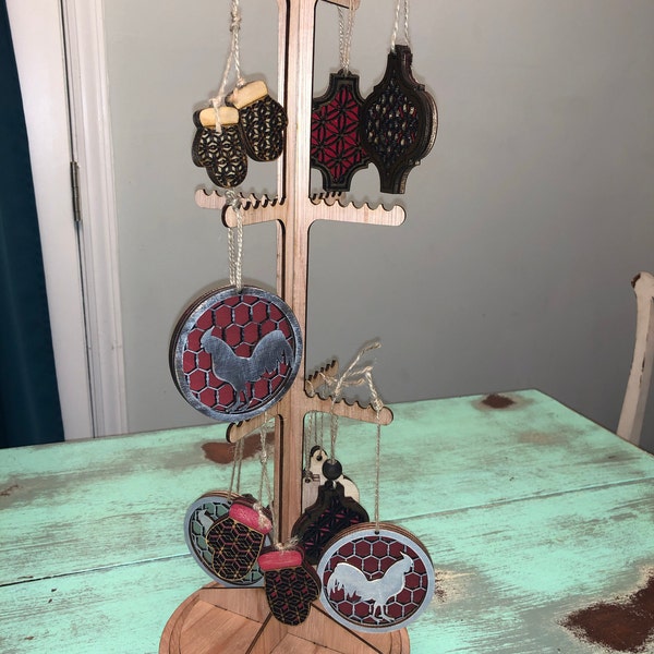 Earring Display Stand Digital File | SVG, AI, EPS, Dxf | Laser Cut File ...