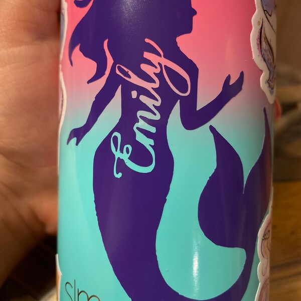 Mermaid Vinyl Decal••mermaid Name Sticker••vinyl Name Decal ...