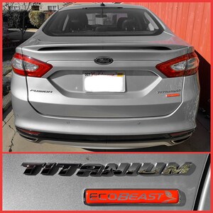 Gel Coated domed FORD ECOBEAST Emblem Overlays Ecoboost Eco Boost ...