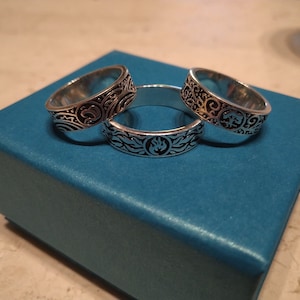 Four Elements Earth Ring Sterling Silver Oringo Celtic - Etsy