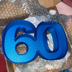 6,5 Hollow Fillable Letter Freestanding Empty Letter Box Self Standing ...