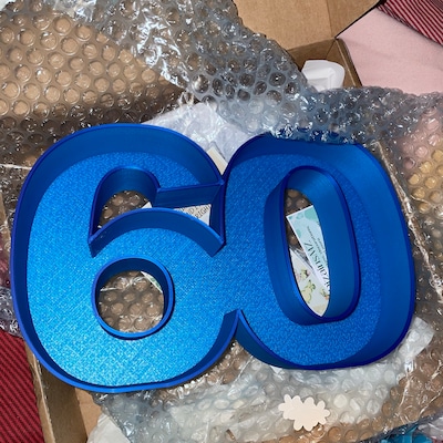 6,5 Hollow Fillable Letter Freestanding Empty Letter Box Self Standing ...