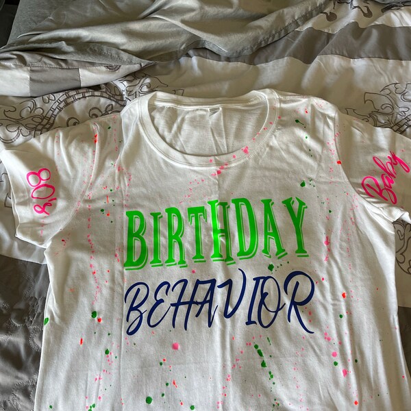 Birthday Girl Shirt, Birthday Behavior Shirt, 80's and 90's Inspired ...