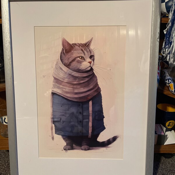 Racoon Wall Art Funny Bathroom Cute Animal Art Racoon Poster Racoon Art ...