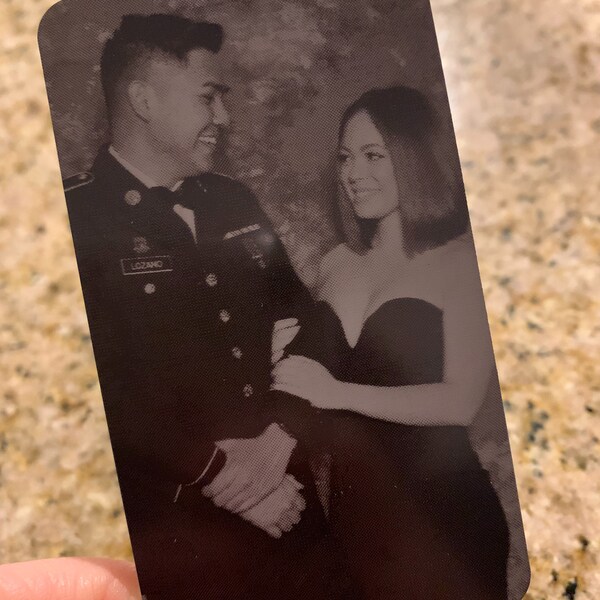 Engraved Wallet Card, Police Wallet Card, Personalized Card, Officer Gift, Laser Engraved ...