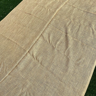 60-inch Wide Natural Burlap Fabric Perfect for Weddings, Events, Home ...