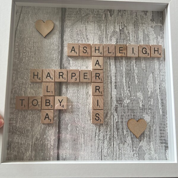 Personalised Scrabble Picture Frames , Scrabble Frame , Personalised ...