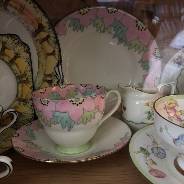 Antique Blue and White Delph Pattern Trio Rare - Etsy UK