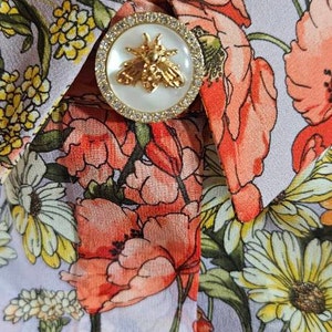 Cutie Pie Mini White Resin Roses NO SEW Clip on Button Covers Set of 6 ...