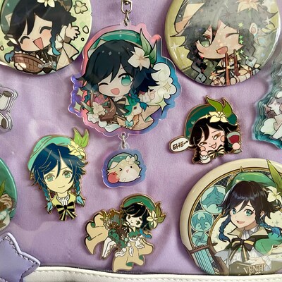 Genshin Venti Pin - Etsy