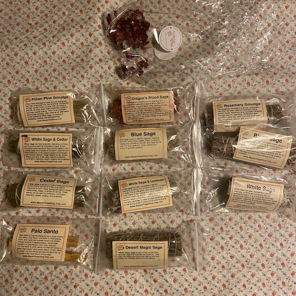 SAGE GIFT SET | 11 Bundles Smudge Kit | Free Shipping | White Sage ...