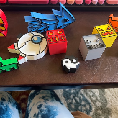 Printable Geometry Dash Memory Card Game, Digital Download, Geometry ...