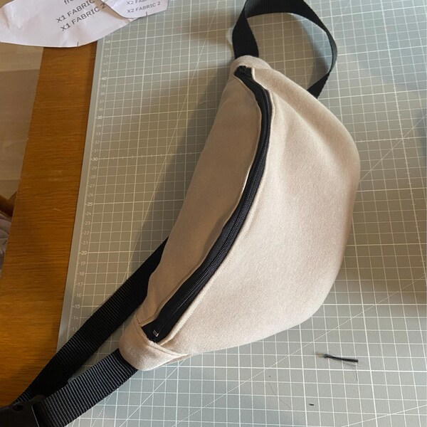 Bum Bag PDF Pattern, Fanny Pack Sewing Pattern, DIY Sling Pouch, PDF Pattern & Video Tutorial ...