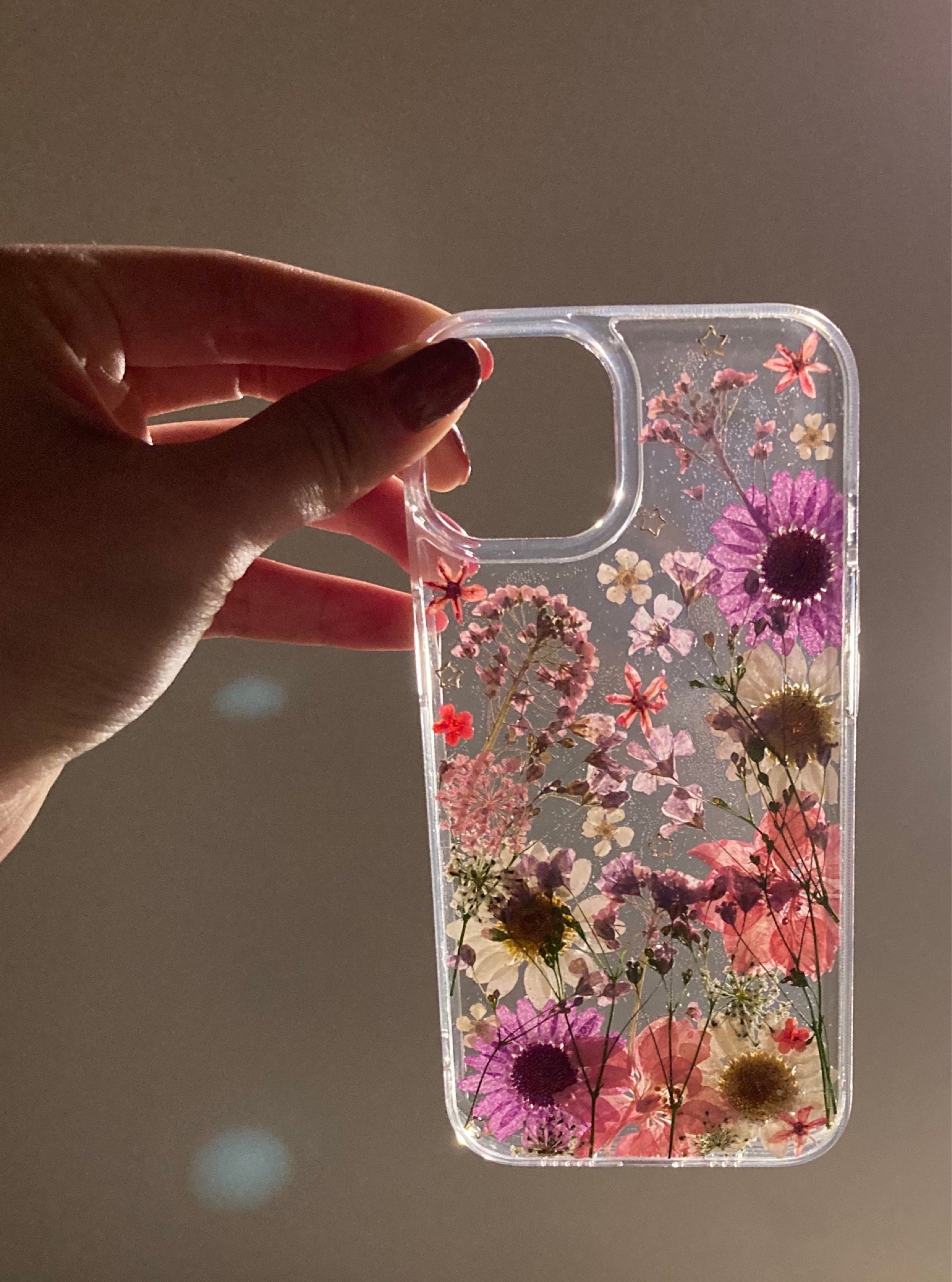 Handmade Real Dried Pressed Flower Phone Case Iphone Se 7 8 | Etsy