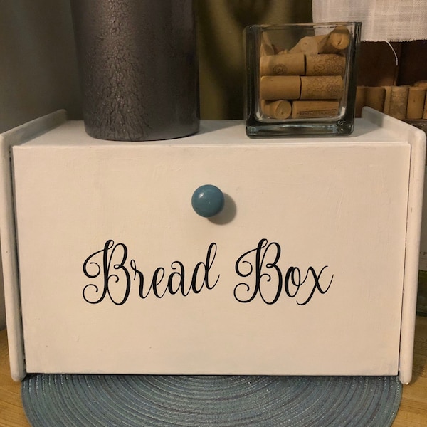 Bread Box Vinyl Sticker - Kitchen Organization Label - Die Cut Decal ...