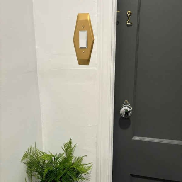 Hexo Painted Mid Century Modern Atomic Hexagon Light Switch Outlet ...