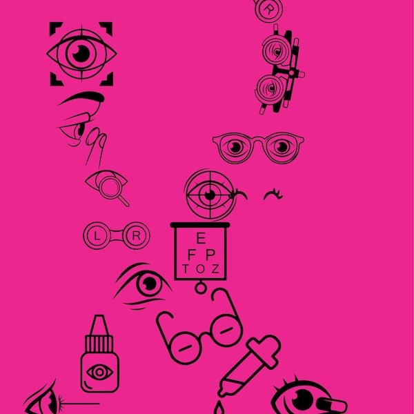 Ophthalmology Set SVG, Glasses Svg, Contact Lenses Png, Eye Check Svg ...