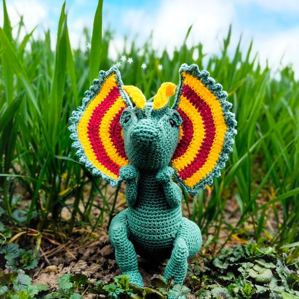 Crochet Pattern - Crochet Pattern I Dino I "dilophosaurus" I PDF [ger ...