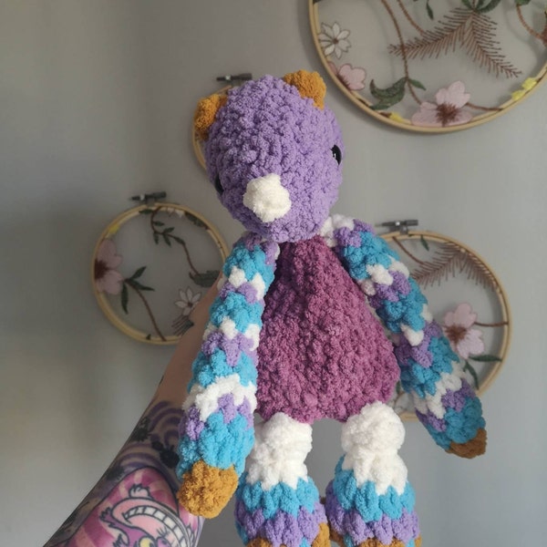 MINI Maven Monster Knotted Lovey — Crochet Monster PATTERN - Etsy