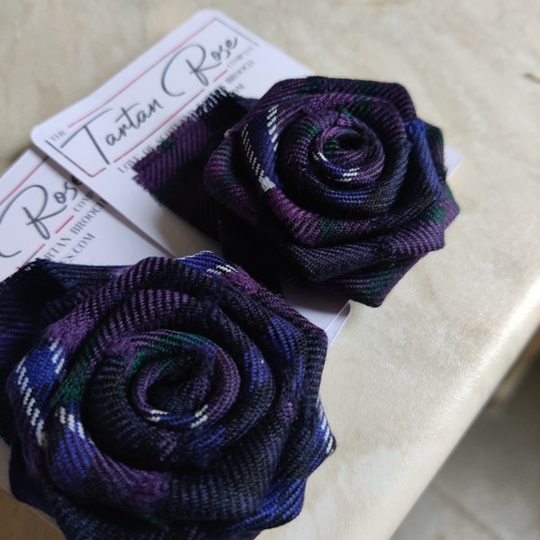 Love of Scotland Tartan Stem Rose - Etsy
