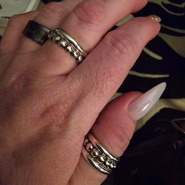 Sterling Silver Stacking Ring Set, Stack Ring Set, Stacker Rings ...