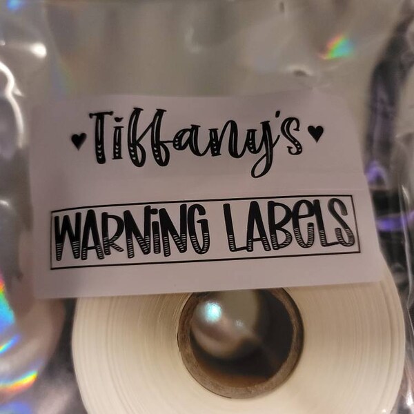 ROLL OF 325 Car Freshie Warning Labels, Custom Warning Labels for ...