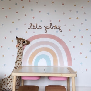 Rainbow Wall Sticker Rainbow Wall Decal Rainbow Wallpaper | Etsy