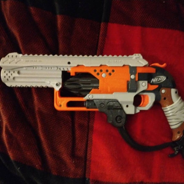 For Nerf Hammershot Blaster Gun Barrel Mod Short Dart Combo Kit Half ...